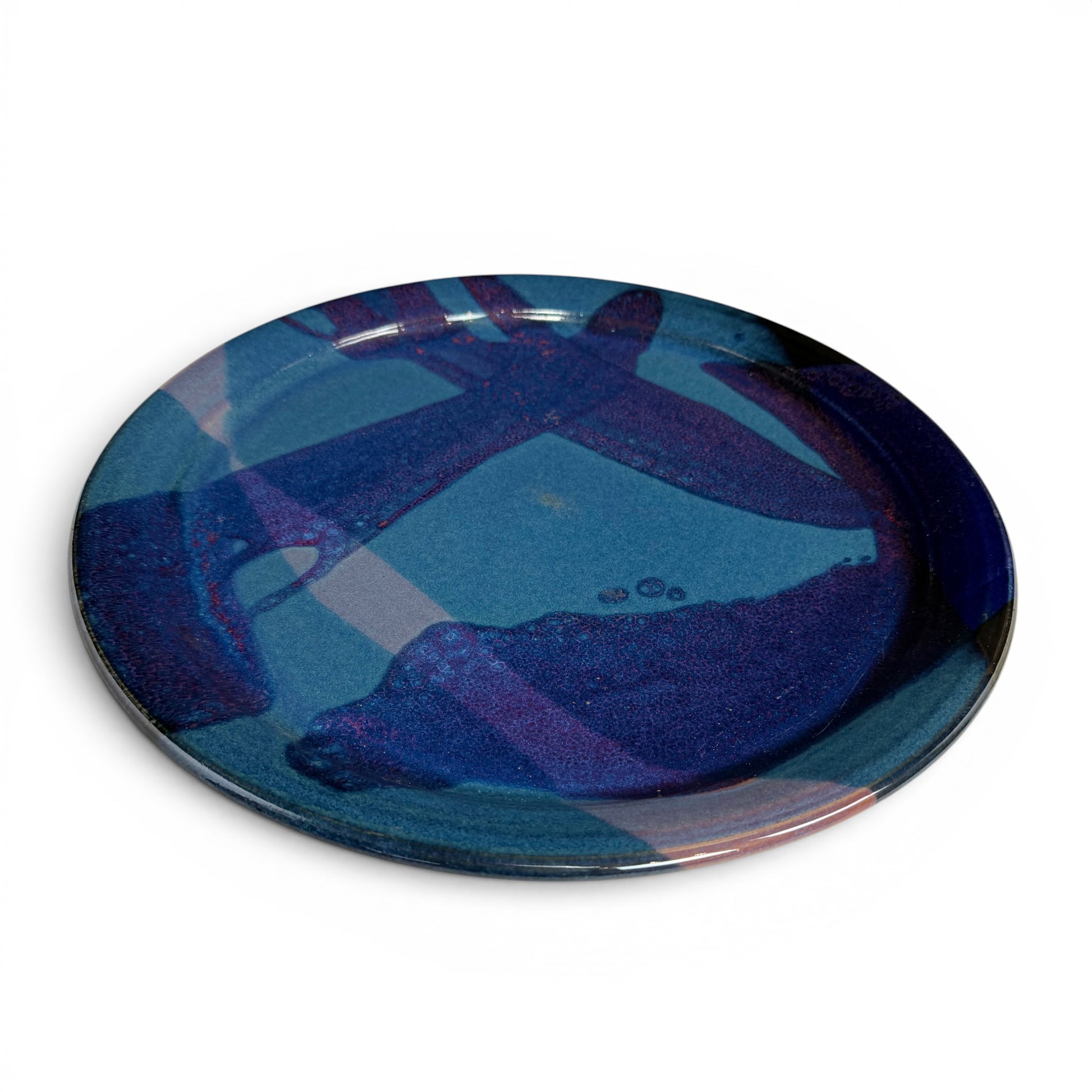 Handmade Abstract Ceramic Charger – BK Antiques & Home